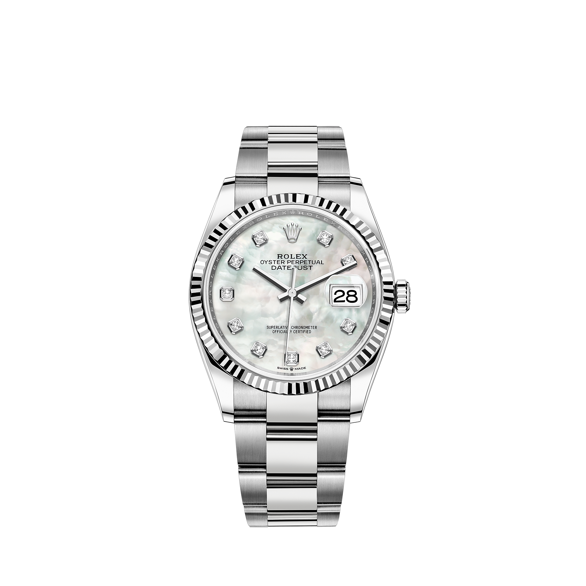 Reloj Rolex Datejust 36: Rolesor blanco —combinación de acero ...