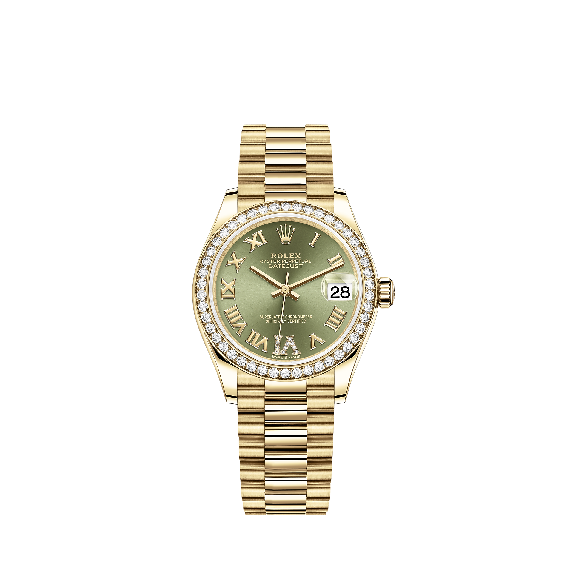 Rolex Datejust 31 saati: 18 kt sarı altın - M278288RBR-0024