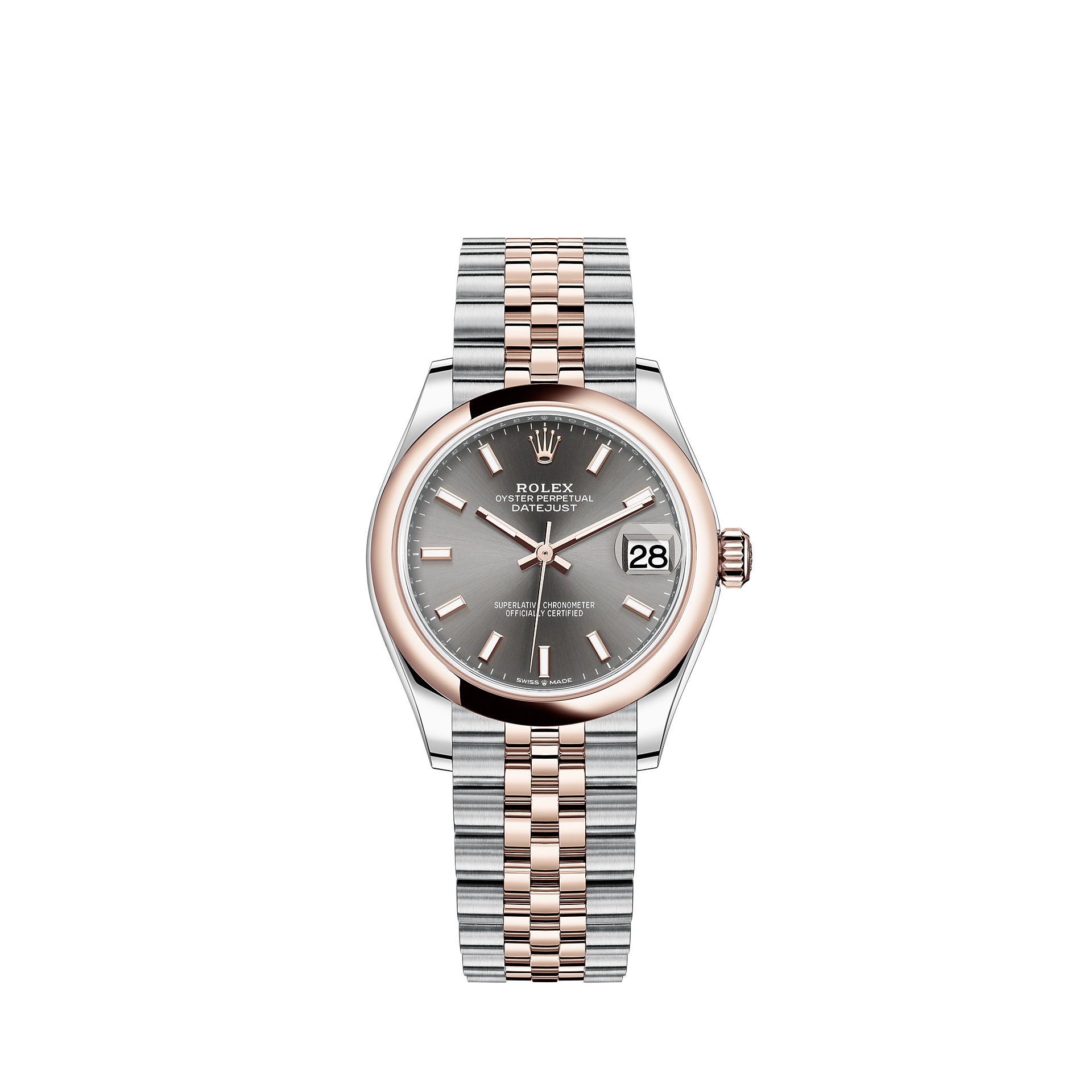 Rolex Datejust 31 Watch Oystersteel And Everose Gold M278241 0018 rolex-datejust-31-watch-oystersteel-and-everose-gold-m278241-0018