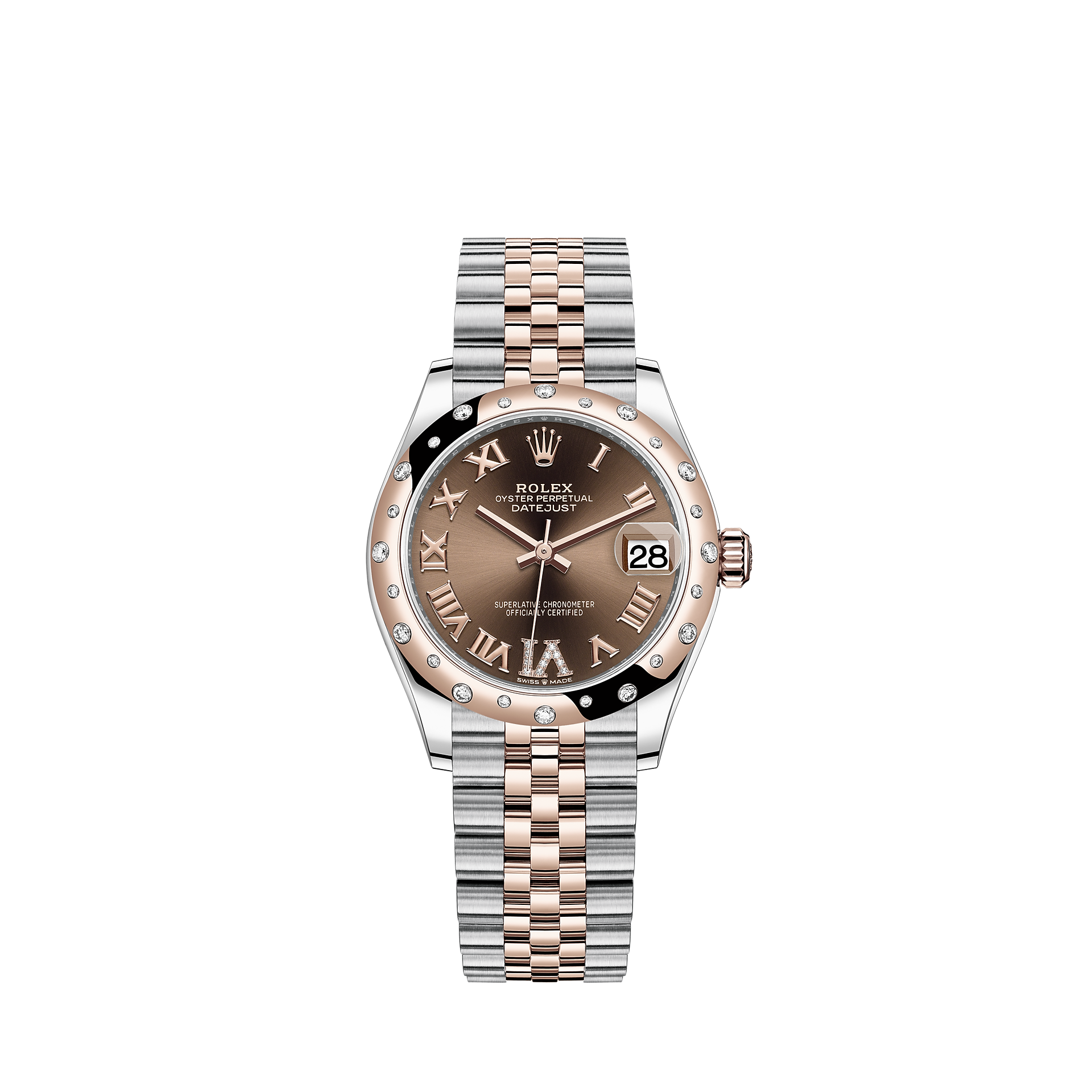 Jam tangan Datejust 31 Rolex: Oystersteel dan emas Everose - M278341RBR ...