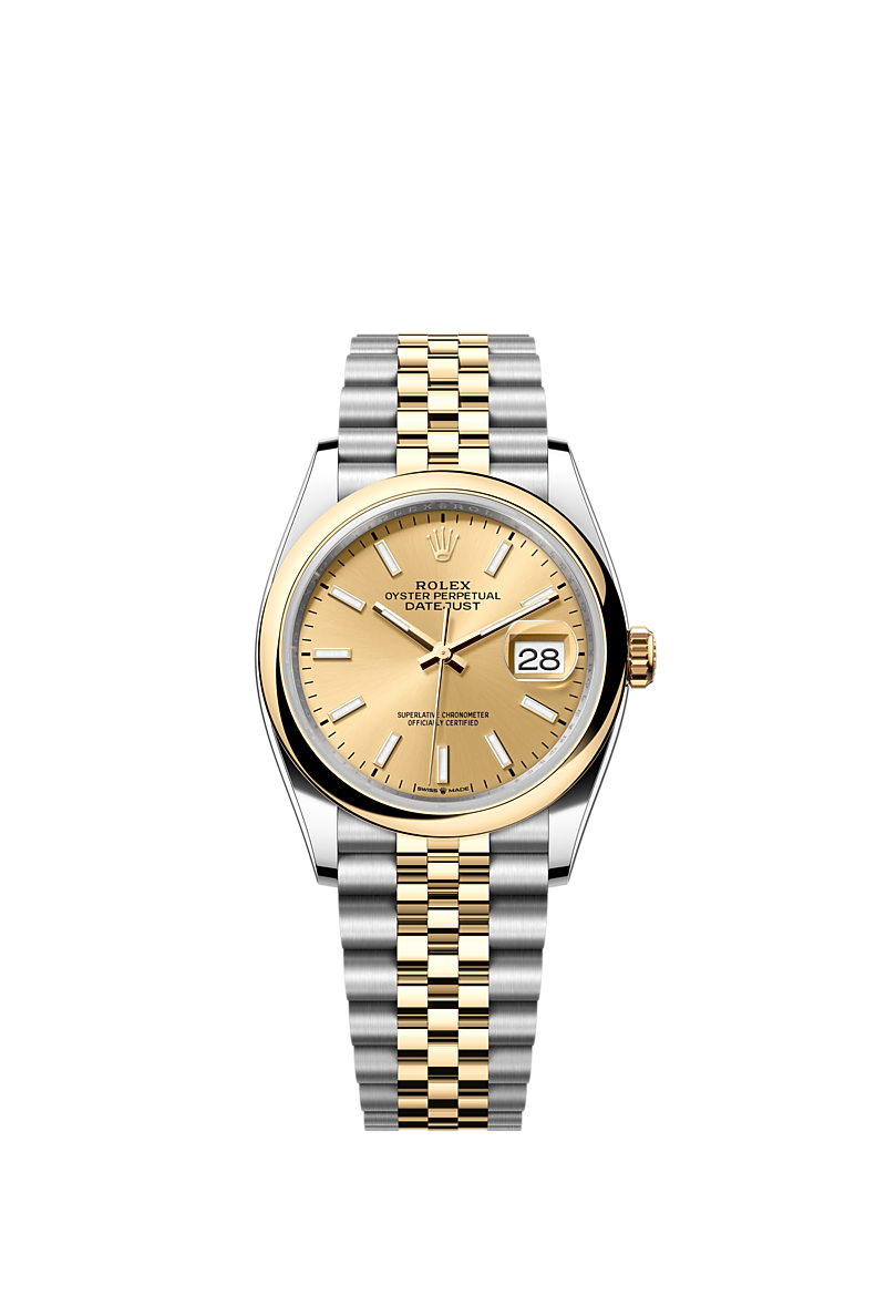 Rolex Datejust 36 watch: Oystersteel and yellow gold - m126203-0015