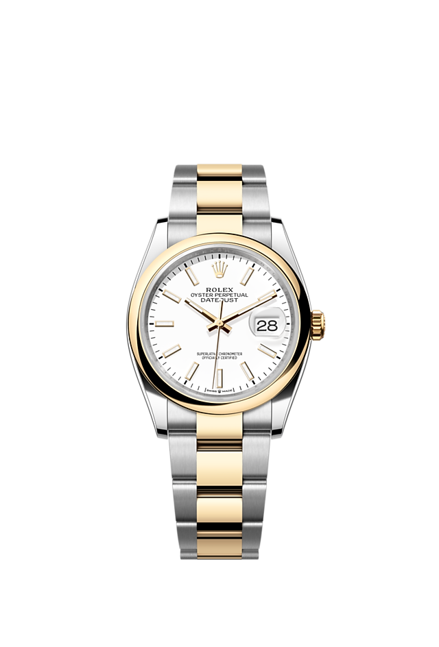 Rolex Datejust 36 watch: Oystersteel and yellow gold - m126203-0020
