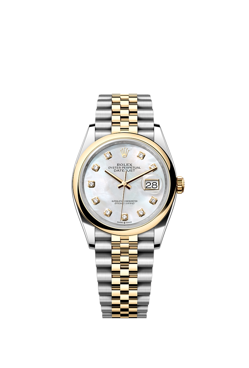 Rolex Datejust 36 watch: Oystersteel and yellow gold - m126203-0023