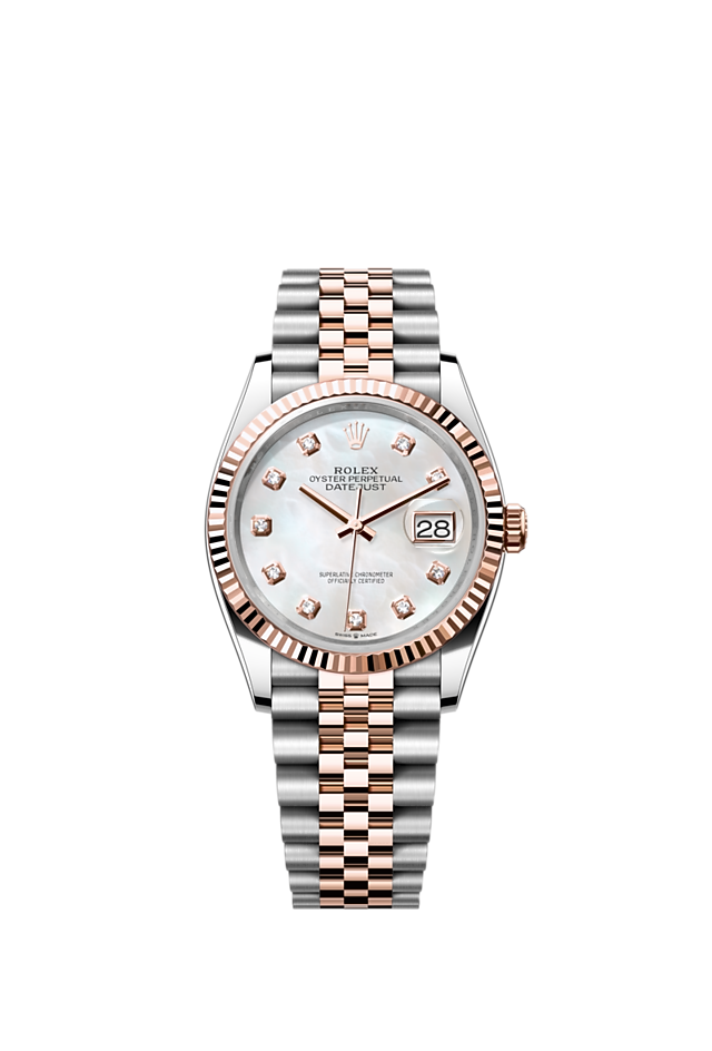 Rolex Datejust 36腕錶：永恒玫瑰金及蠔式鋼 - m126231-0021