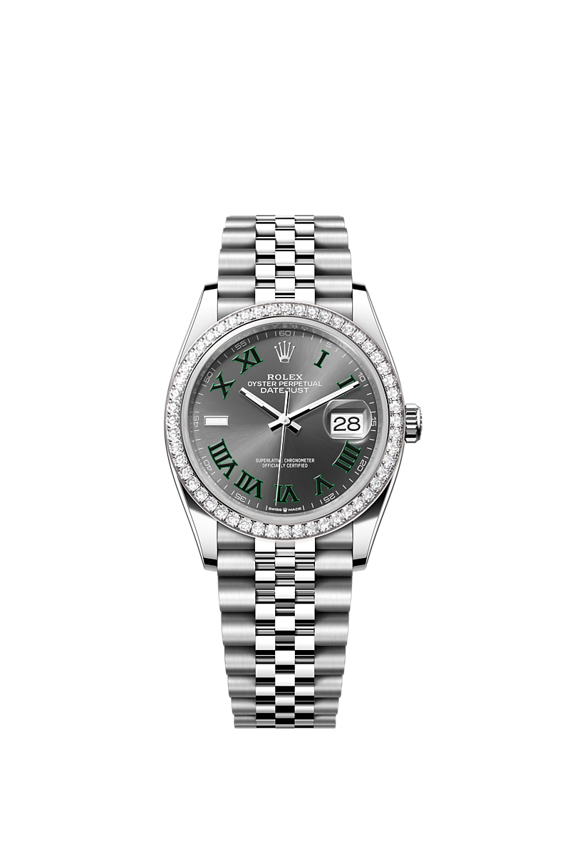 Montre Rolex Datejust 36 : acier Oystersteel et or gris - m126284rbr-0037