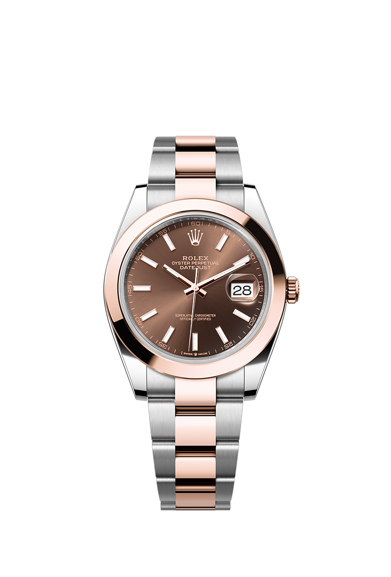 Rolex Datejust 41 watch: Oystersteel and Everose gold - m126301-0001