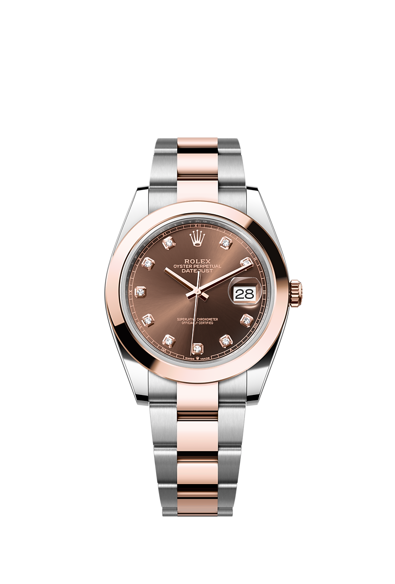 Rolex Datejust 41 watch: Oystersteel and Everose gold - m126301-0003