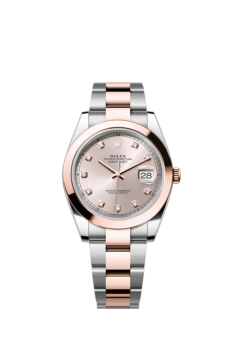 Rolex Datejust 41 watch: Oystersteel and Everose gold - m126301-0007