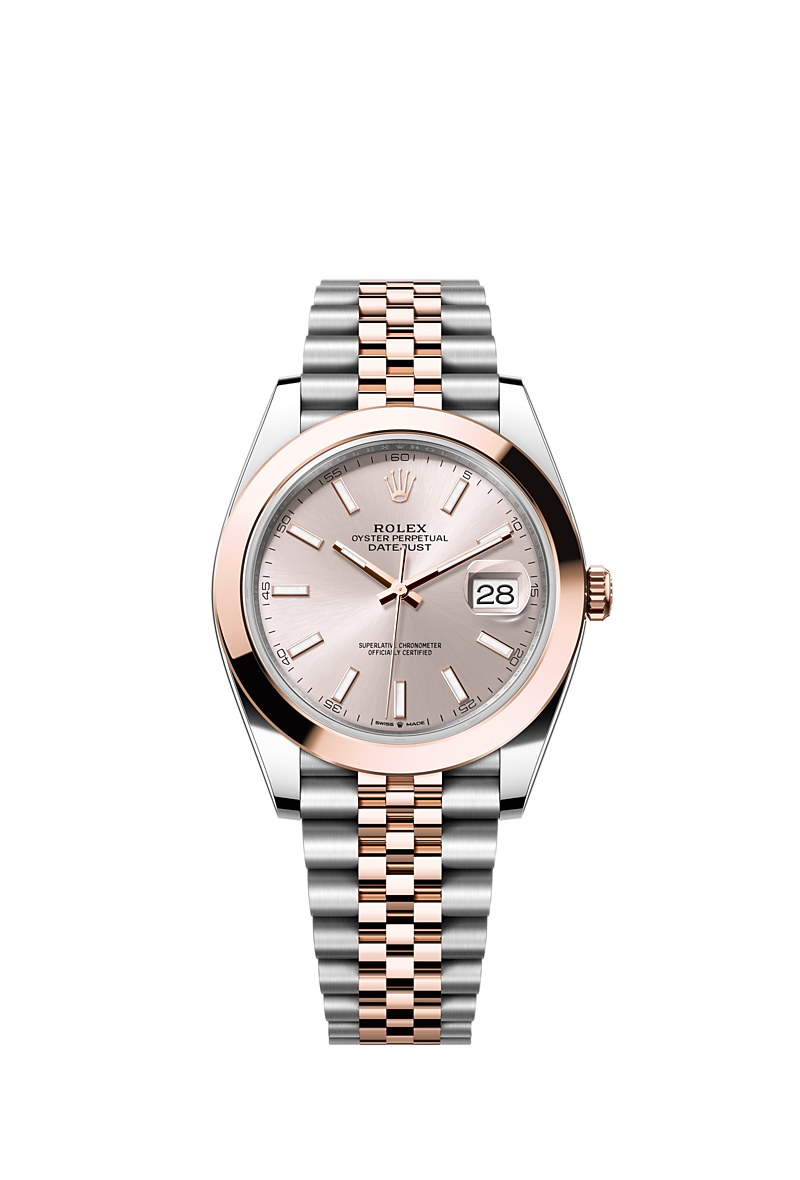 Rolex Datejust 41 watch: Oystersteel and Everose gold - m126301-0010