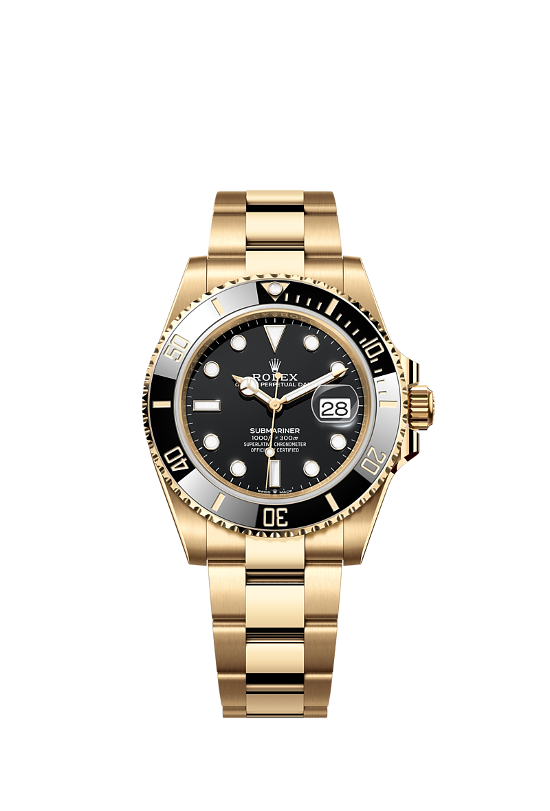 Rolex Submariner Date watch: 18 kt yellow gold - m126618ln-0002