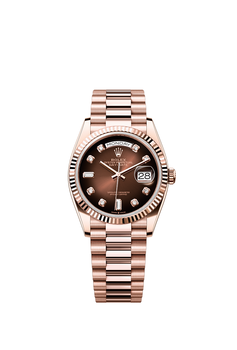 ساعت Day-Date 36 رولکس: طلای اِوررُز ۱۸ عیار -‏ m128235-0037