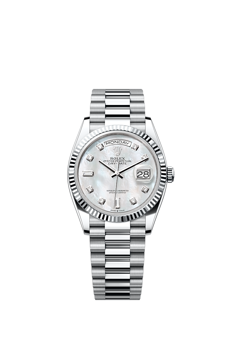 Rolex Day-Date 36腕錶：鉑金 - m128236-0002