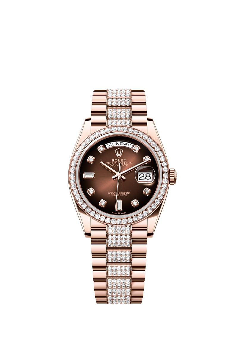Rolex Day-Date 36 watch: 18 kt Everose gold - m128345rbr-0041