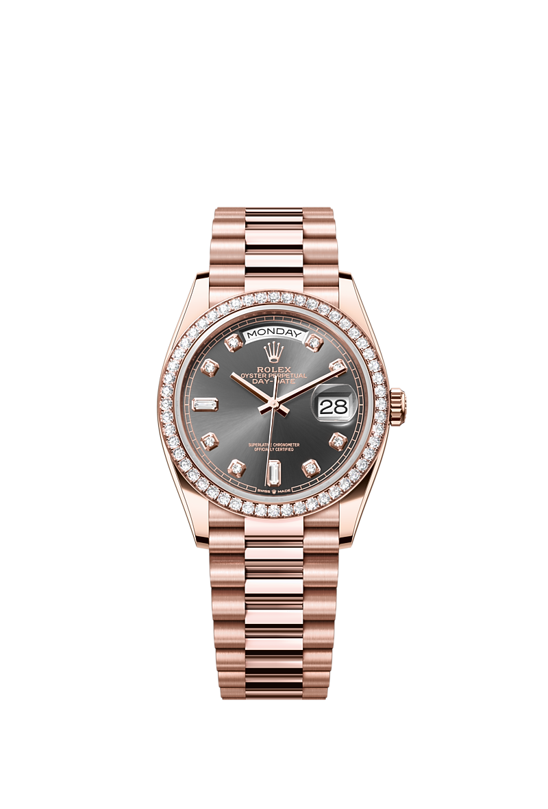 Rolex Day-Date 36 watch: 18 kt Everose gold - m128345rbr-0052