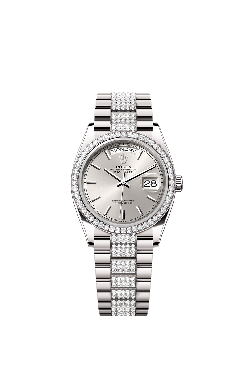 Rolex Day-Date 36 watch: 18 kt white gold - m128349rbr-0013
