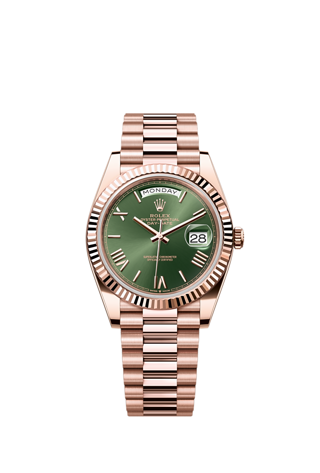 Rolex Day-Date 40 watch: 18 ct Everose gold - m228235-0025