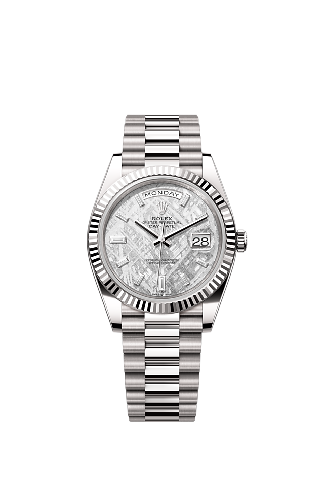 Rolex Day-Date 40 watch: 18 kt white gold - m228239-0055