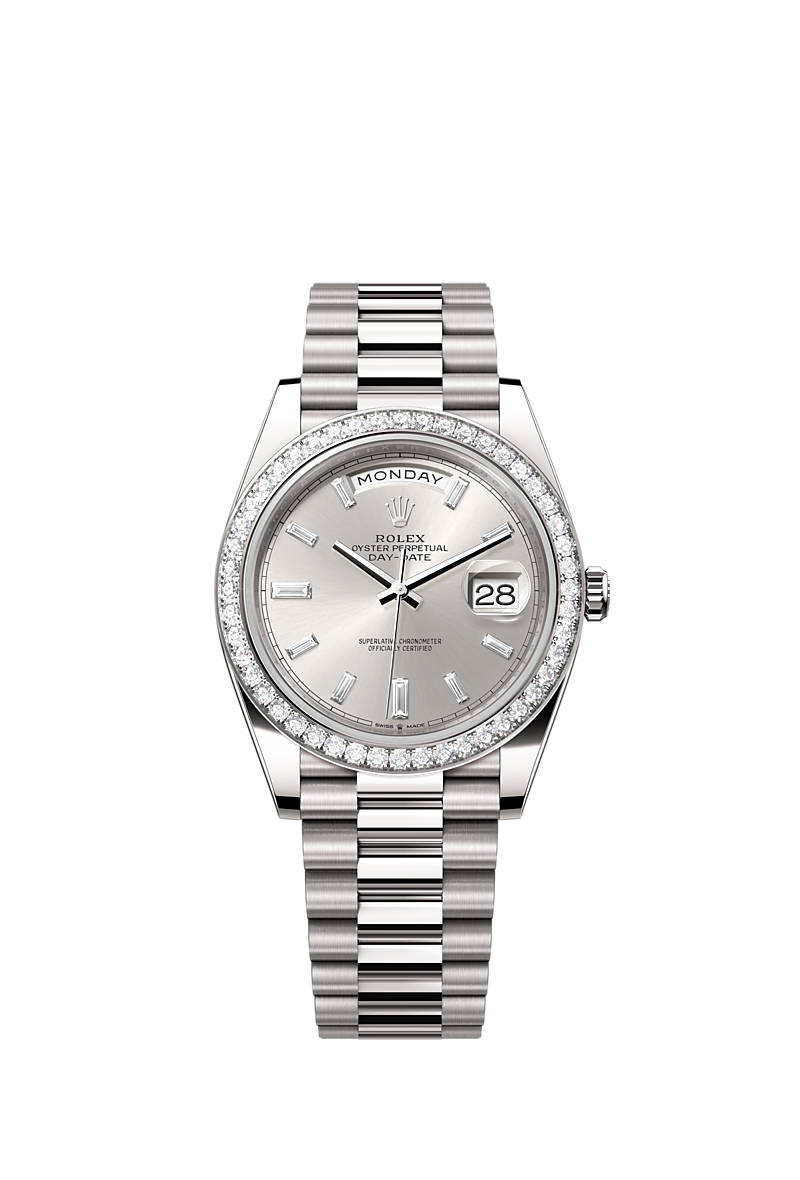 Rolex Day-Date 40 watch: 18 ct white gold - m228349rbr-0001