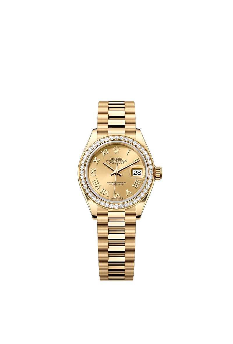 Jam tangan Lady-Datejust Rolex: emas kuning 18 karat - m279138rbr-0021