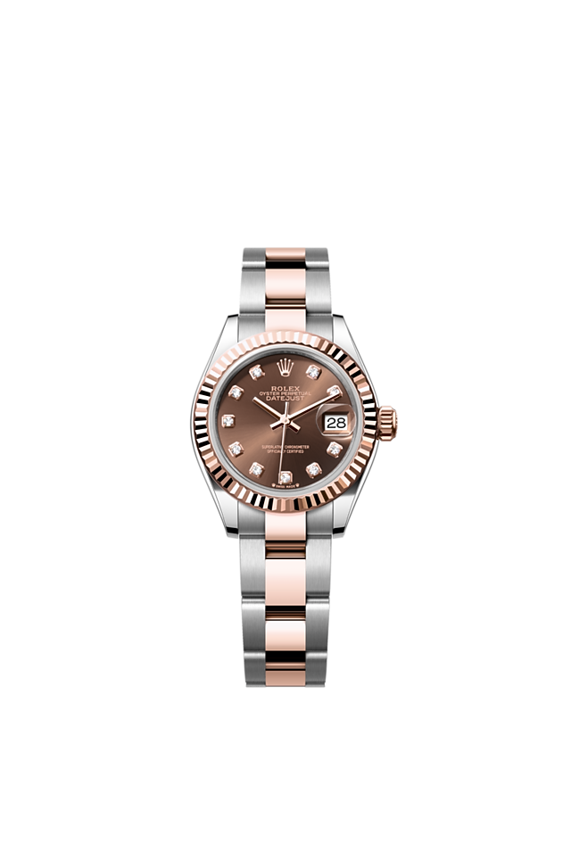 Rolex Lady-Datejust watch: Oystersteel and Everose gold - m279171-0012