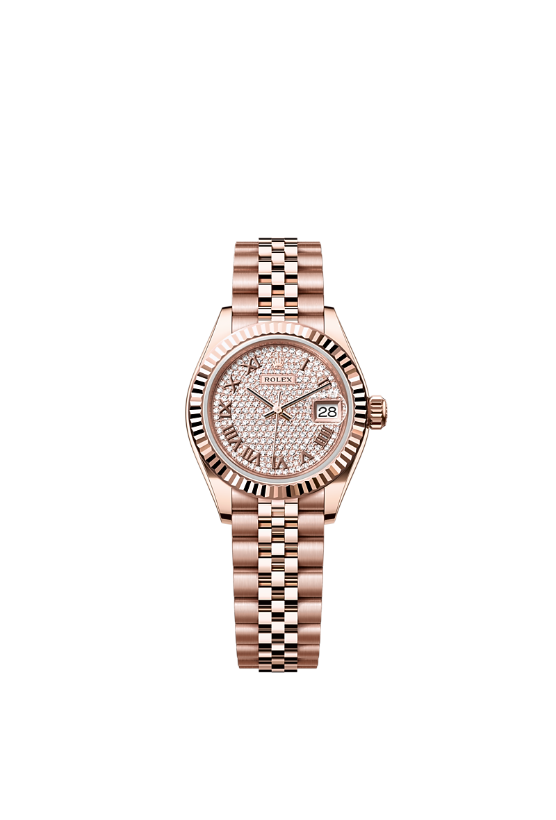 Rolex Lady-Datejust watch: 18 ct Everose gold - m279175-0024