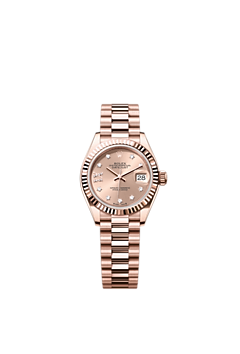 롤렉스 Lady-Datejust 시계: 18캐럿 에버로즈 골드 - m279175-0029