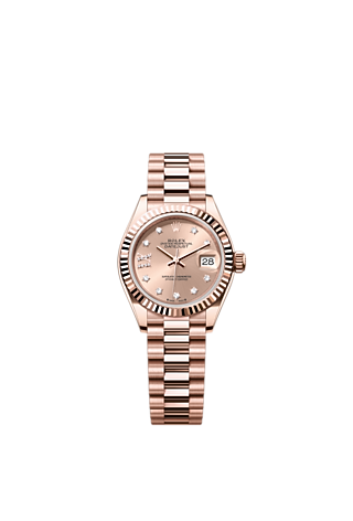 롤렉스 Lady-Datejust 시계: 18캐럿 에버로즈 골드 - m279175-0029
