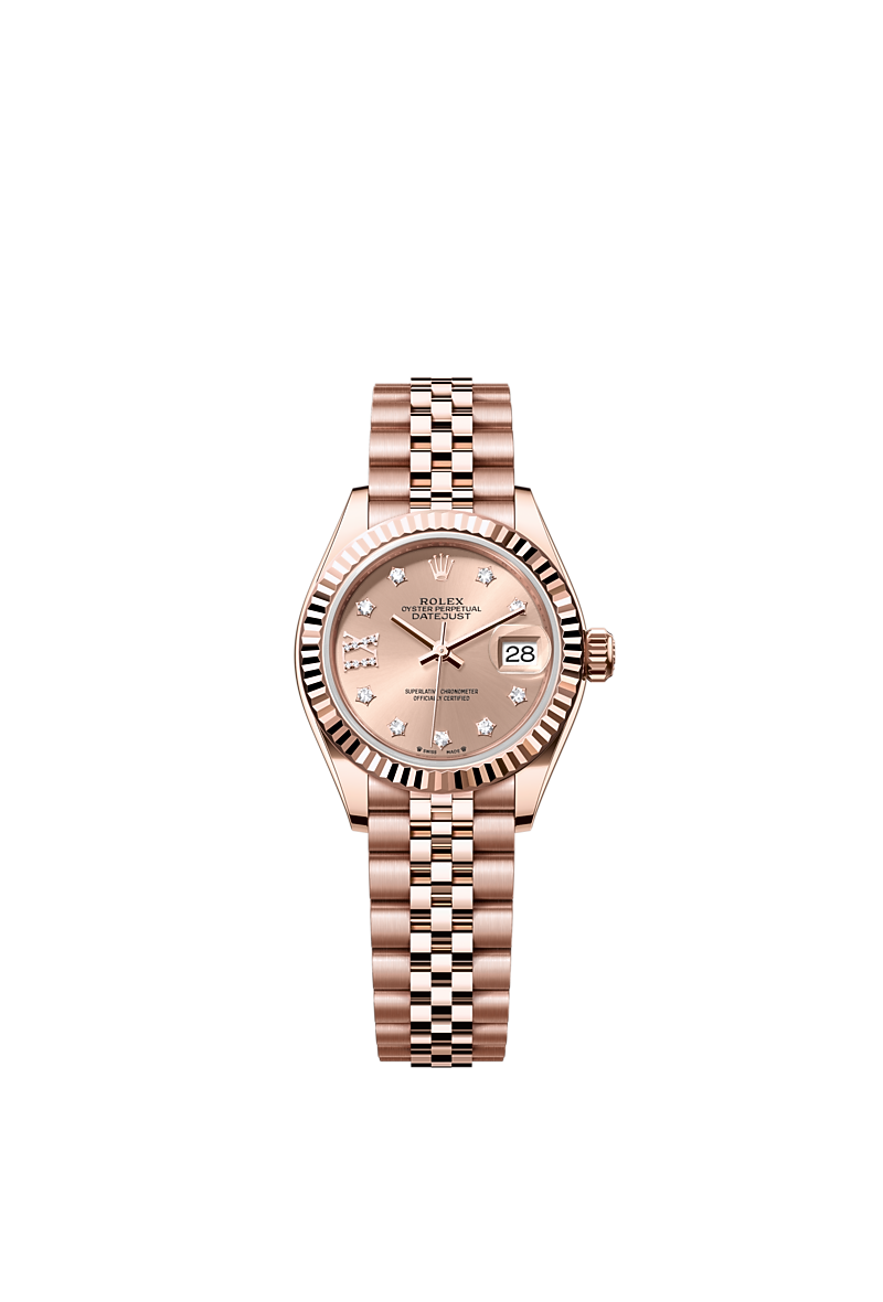 롤렉스 Lady-Datejust 시계: 18캐럿 에버로즈 골드 - m279175-0030