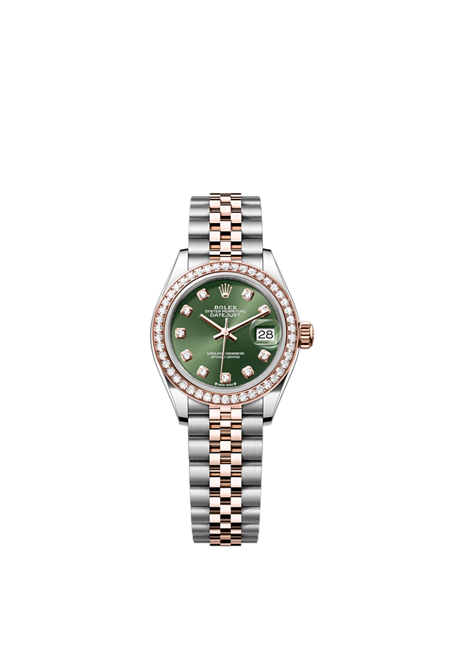 Rolex Lady-Datejust watch: Oystersteel and Everose gold - m279381rbr-0007
