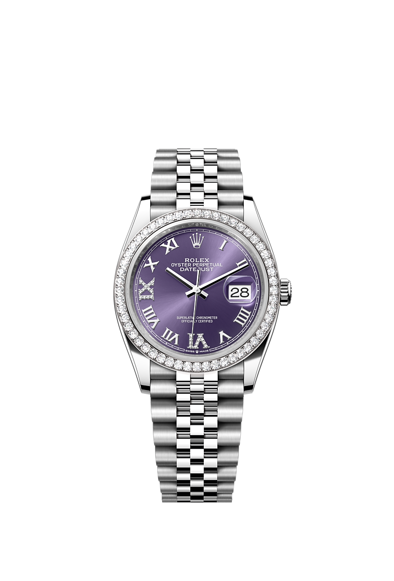 Jam tangan Datejust 36 Rolex: Oystersteel dan emas putih - m126284rbr-0013